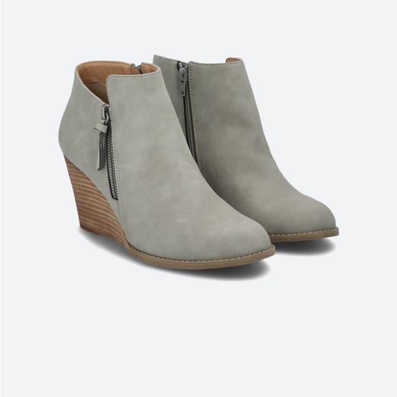 Shoes | Wedge Booties | Poshmark